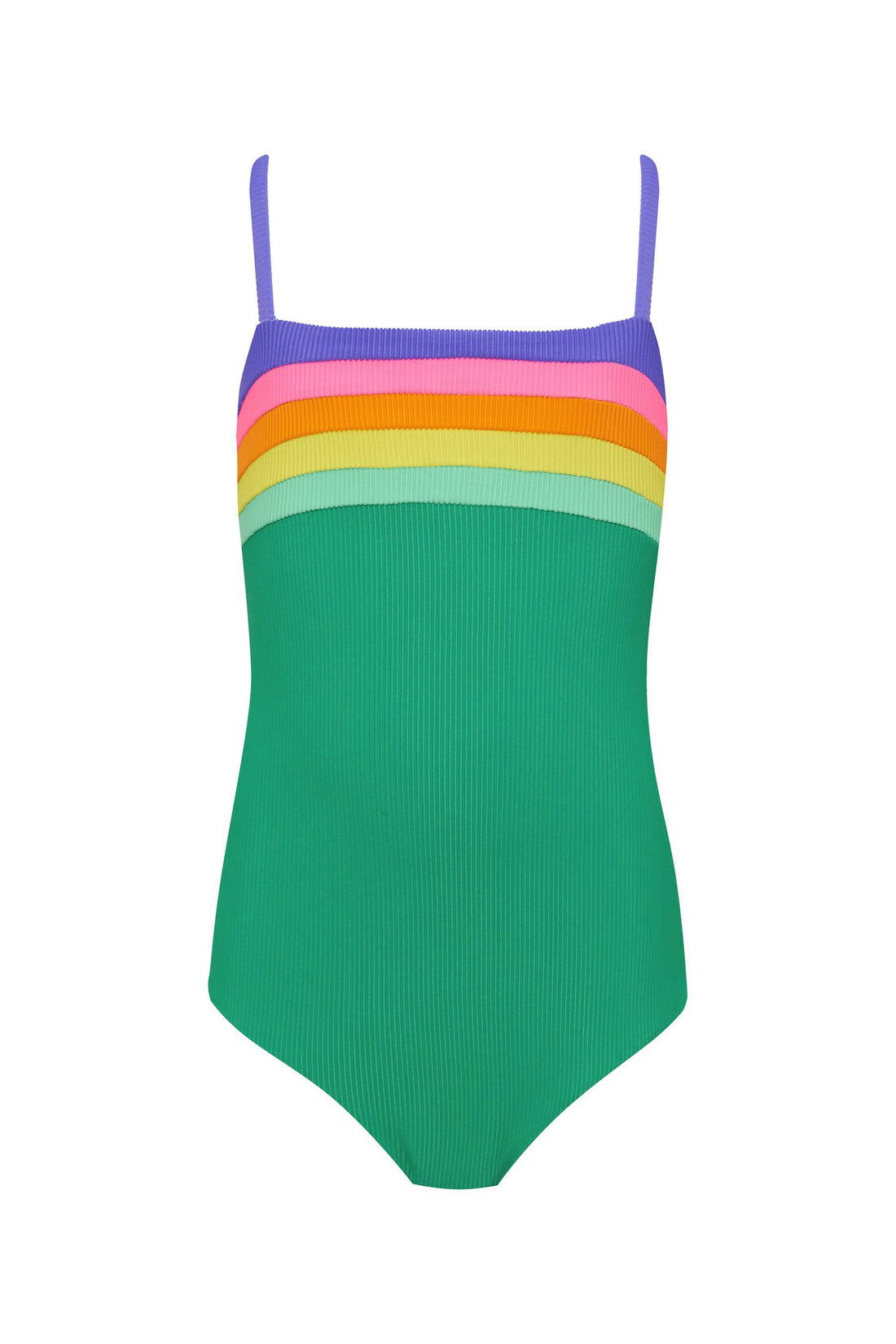 Beach Riot | Little Jessa One Piece Technicolor Colorblock | Girls ...