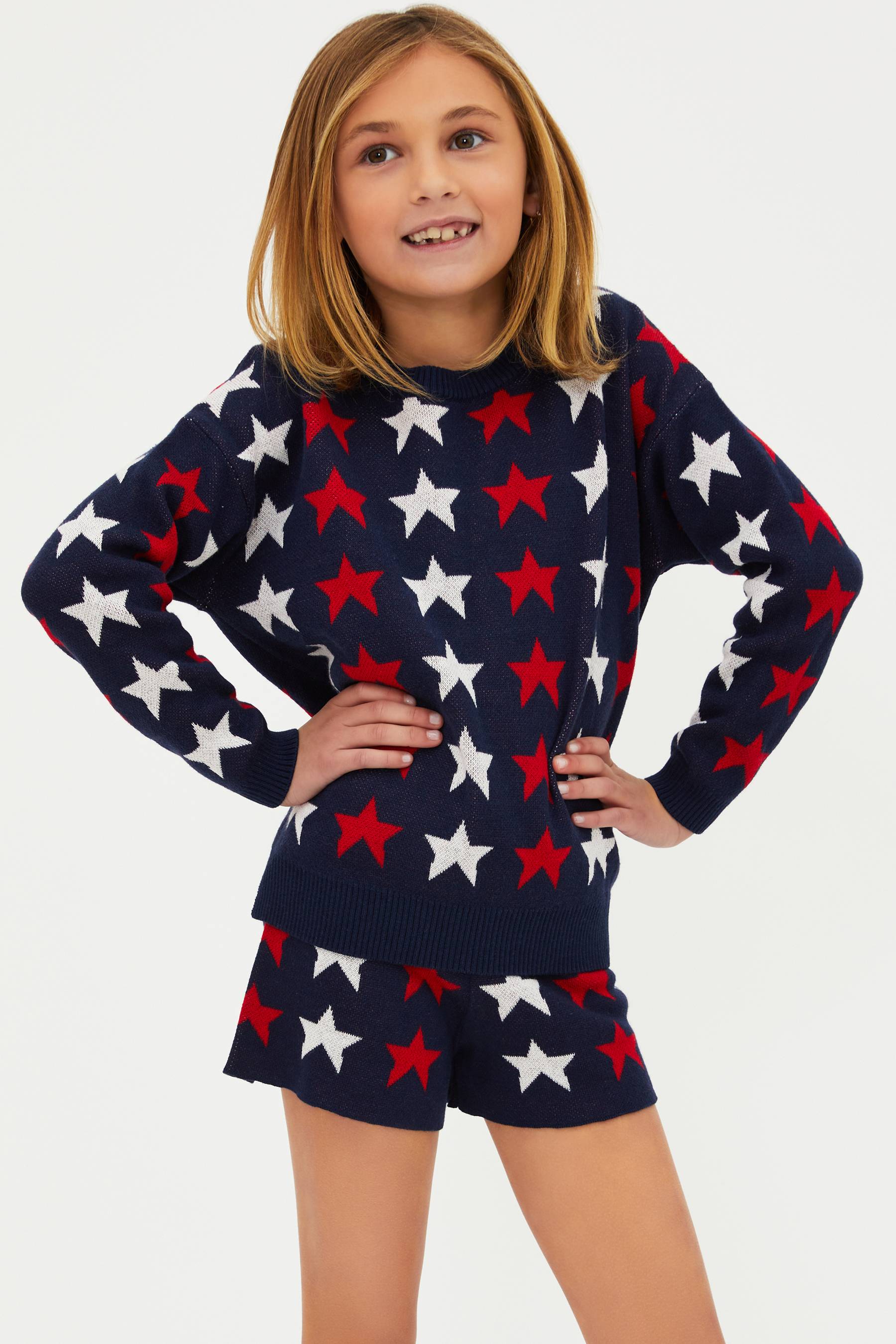 Beach Riot | Little Callie Sweater Americana Stars | Girl's Sweater ...