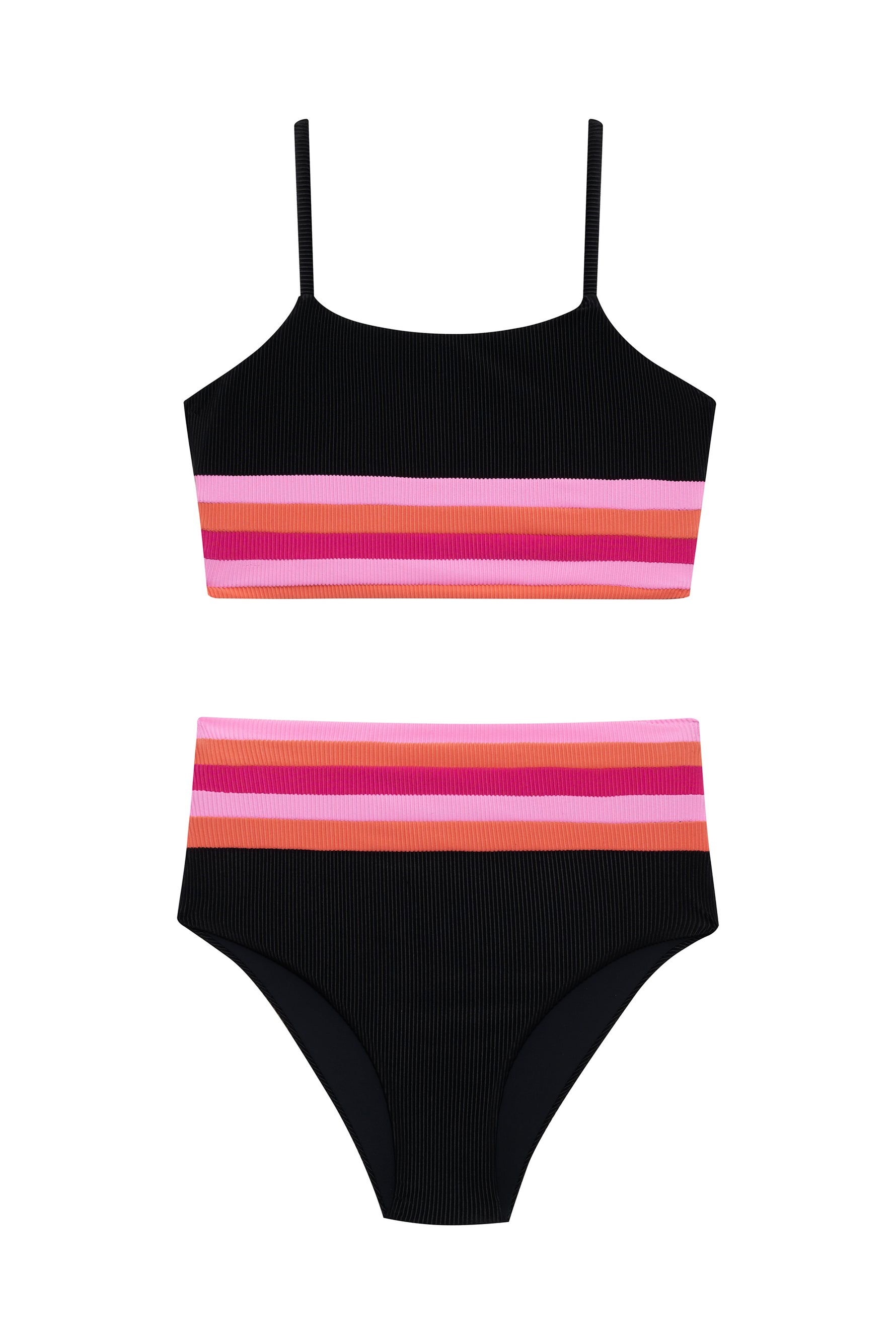 Beach Riot | Little Mae & Millie Set Ruby Colorblock | Kids Two Piece ...