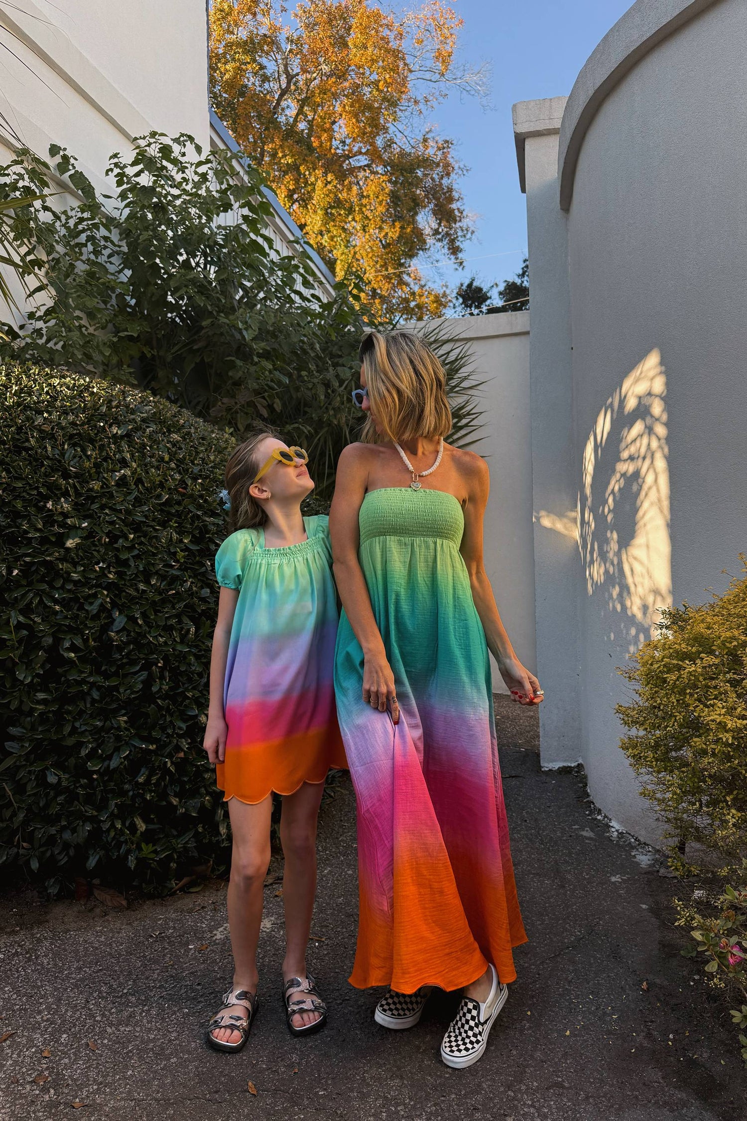 Beach Riot | Little Ollie Dress Technicolor Ombre | Girls Ombre Dress ...