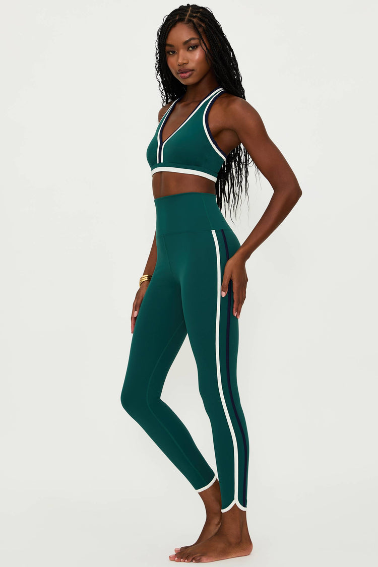 Beach Riot | Nella Legging Pine Green Colorblock | Active Leggings ...
